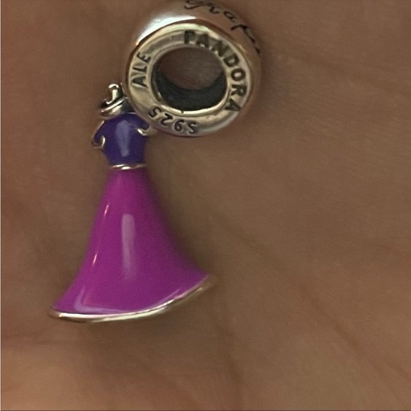 Pandora | Jewelry | Pandora Disney Rapunzel Dress Dangle Charm | Poshmark